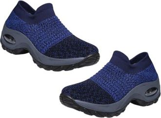 Garneck Chaussures de Sport L&eacute;g&egrave;res Femmes sans Lacets Baskets Casual Respirantes Confortables pour Marche et Fitness Mode D&eacute;contract&eacute;e Br