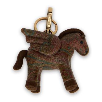 Etro Femme, Accessoires, Brun, Taille: ONE Size Arnica Pegaso Charm
