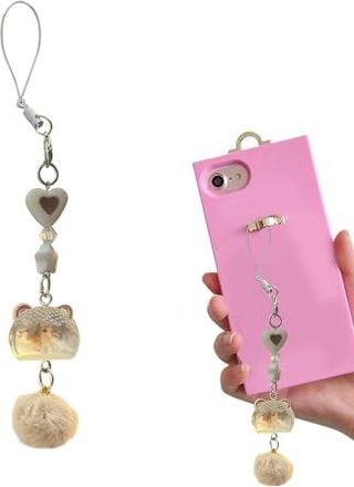 Generic Breloque de sac pour smartphone - Porte-cl&eacute;s d&eacute;coratif, accessoires esth&eacute;tiques et mignons | Sac &agrave; dos portefeuille pour t&eacute;l&eacute;phone portable pour femme