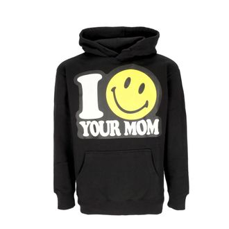 Market Market, Homme, Sweatshirts et sweats &agrave; capuche, Noir, Taille: M Smiley Sweat &agrave; capuche