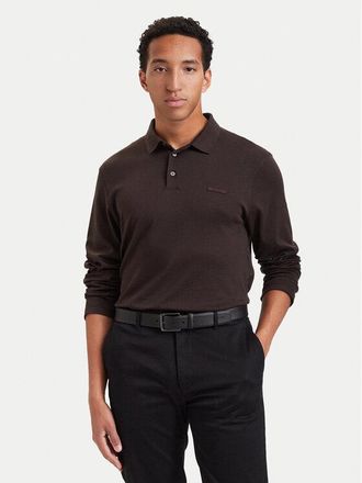 Calvin Klein Poloshirt Supima LV04LH240G Dunkelbraun Slim Fit