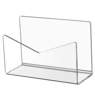 BESTONZON Transparenter Acryl Briefhalter und Dokumentenorganizer Stabiler Schreibtisch Briefständer Wiederverwendbare Büroablage für Post und Unterlagen