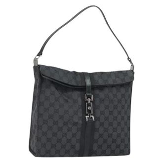 Gucci Sac bandouli&egrave;re en toile Pre-owned - Femme - Pre-owned - Noir - Taille: ONE Size