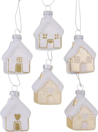 Boltze Nellas Haus Weihnachtsanhänger Sortiert 6cm (1 Stück)