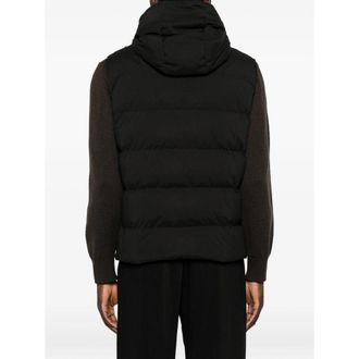Paul & Shark Quilted Down Vest - Black