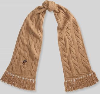 Polo Ralph Lauren Schal aus Woll-Mix mit Polo-BEAR-Motiv
