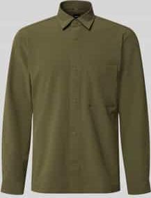HUGO BOSS Relaxed Fit Freizeithemd mit Label-Patch Modell P-LEO-K-P-263