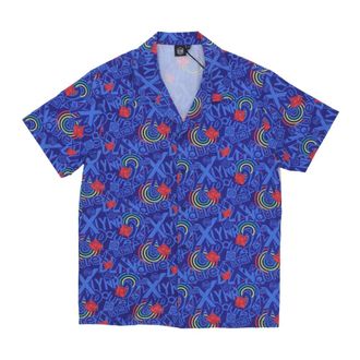 Dolly Noire Blaues Bowlinghemd mit Kragen - - Shirts - Herren - Mehrfarbig - L