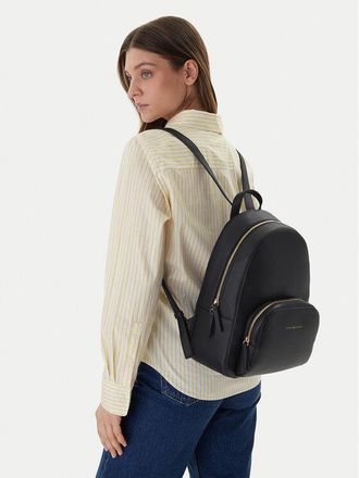 Tommy Hilfiger Rucksack Th Logo Backpack AW0AW18118 Schwarz