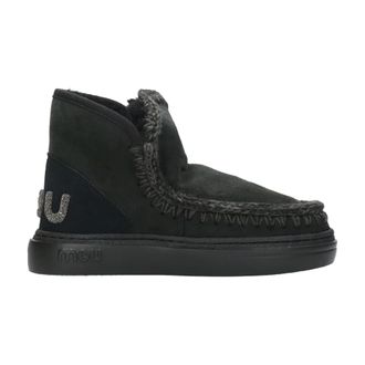 Mou Femme, Chaussures, Noir, Taille: 38 EU Eskimo Baskets Bold Glitter Logo