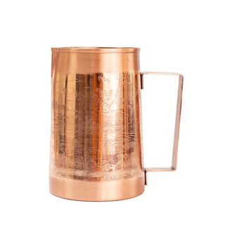 Forrest & Love Kupferkrug f&uuml;r Ayurveda- und Vitalit&auml;t-Vorteile aus lebensmittelechtem Kupfer handgefertigt Paradies, 1.5 Liter