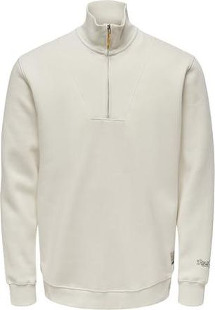 Only & Sons Onsriley Reg 1/4 Zip High Neck SWT Vd Maillot de surv&ecirc;tement, Bronze, M Homme