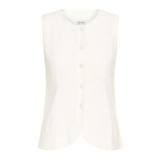 Ichi Ichi, Femme, Vestes, Blanc, Taille: 40 FR Chemisier Simple Cloud Dancer