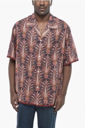 Valentino Cotton Shirt with Paisley Pattern size 52