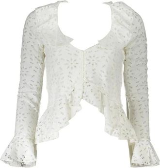Desigual Femme, Blouses et Chemises, Blanc, Taille: 42 FR Casual Chemises