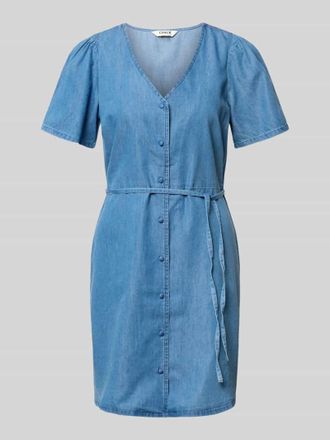 Only Tailliertes Jeanskleid aus Baumwoll-Lyocell-Mix Modell EVIDA-BEA