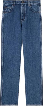 Loro Piana Femme, Jeans, Bleu, Taille: W26 Jean Coupe Droite Bleu au Design Classique