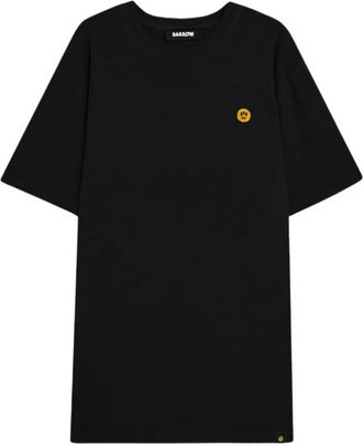 Barrow Barrow, unisex, Tops, Noir, Taille: XS T-Shirt En Jersey Iconic