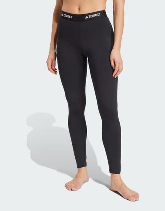 adidas adidas Performance - Collants sous-v&ecirc;tement en tissu synth&eacute;tique - Noir