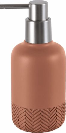 Kleine Wolke Seifenspender Herringbone, Accessoires, Farbe Terrabraun, Material: Polyresin