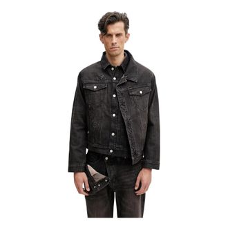Andersson Bell Asymmetrische Lagenperlen-Denimjacke - - Jackets - Herren - Schwarzk - XL