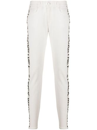 Stella McCartney Skinny-Jeans mit Logo - Weiß