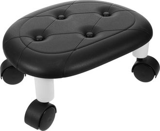 Valiclud Kleiner robuster Kunststoff Hocker mit drehbarer Sitzfläche platzsparend vielseitig für Fußablage Schuhwechsel geeignet für Erwachsene und Jugendliche