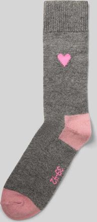 Unio Hamburg Socken mit Kaschmir-Anteil und Motiv-Stitching