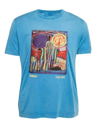 Givenchy x Josh Smith T-Shirt mit Print - Blau