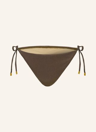 PQ Pq Triangel-Bikini-Hose Lucaya Tie Mit Glitzergarn braun