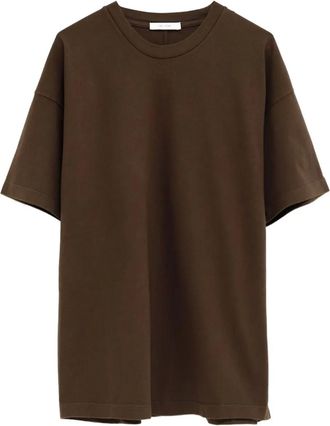 The Row short-sleeve boxy top - Marron