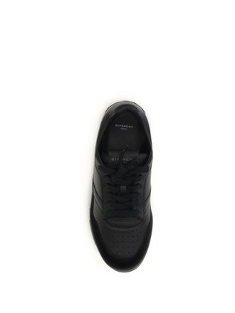 Givenchy Mens Leather Sneakers Yard Court Black Trainers