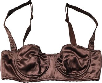 Dolce & Gabbana Femme, Sous-v&ecirc;tements, Brun, Taille: 38 FR Soutien-gorge balconnet &agrave; armatures et semi-rembourrage