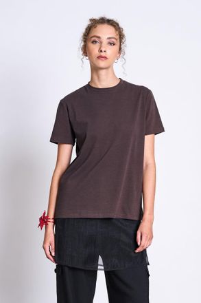 JAN 'N JUNE Damen vegan T-Shirt Geb&uuml;rstet Boy Mud