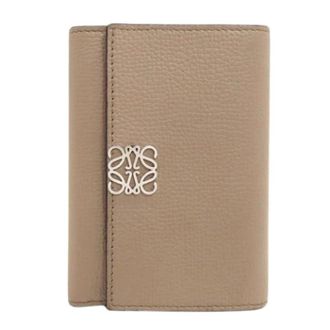 Loewe Portefeuille Pre-owned &agrave; trois volets - Femme - Pre-owned - Beige - Taille: ONE Size