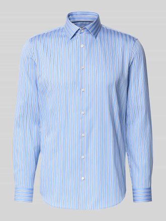 Jake*s Slim Fit Business-Hemd mit Knopfleiste