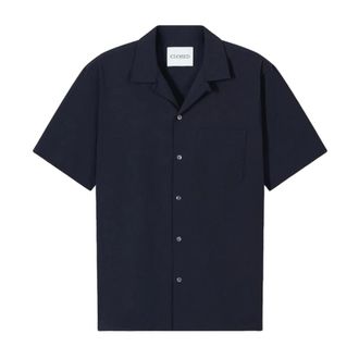 Closed Chemise Seersucker Manches Courtes - Homme - Chemises - Bleu - Taille: M