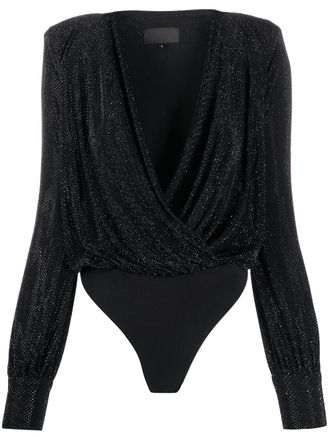 Philipp Plein body &agrave; ornements en cristal - Noir