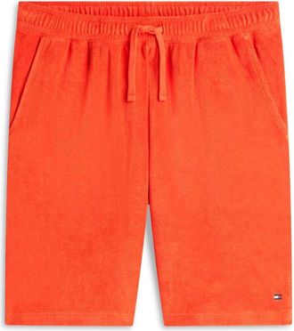 Tommy Hilfiger Frottee-Shorts aus Baumwolle mit Logo-Stickerei in
