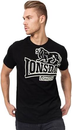 Lonsdale T-Shirt - T-Shirt À Manches Courtes - Homme - Noir (schwarz) - Small (Taille fabricant: S)