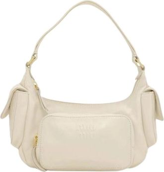 Miu Miu Sac port&eacute; &eacute;paule Pre-owned - Femme - Pre-owned - Blanc - Taille: ONE Size