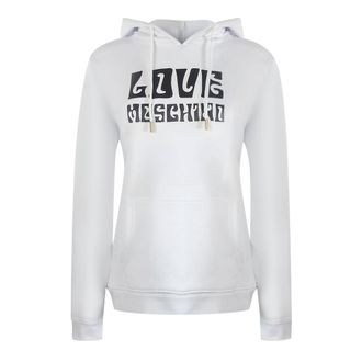 Moschino Love Moschino Groovy Logo White Hoodie