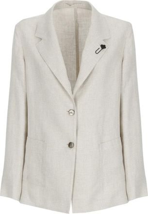 Lardini Femme, Vestes, Beige, Taille: 42 FR Veste en lin
