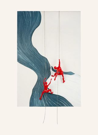 Gilde Wandbild Scramble weiss