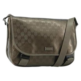 Gucci Pre-owned Vintage Canvas Shoulder Bag - - Pre-owned - Damen - Grau - ONE SIZE