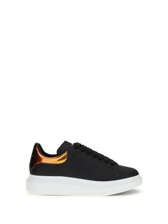 Alexander McQueen Mens Sneakers Platform Black-Orange Trainers Black/orange