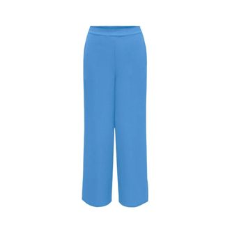 Only Loose Fit Viskose Hose - - Trousers - Damen - Blau - S