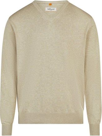 Redmond V-Ausschnitt-Pullover Basic (1-tlg) Pullover - Baumwolle - Atmungsaktiv - Weicher Feinstrick