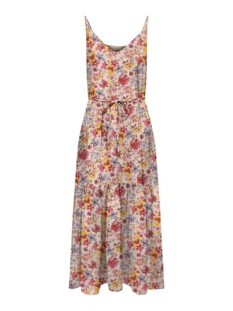 Only Damen Onlstar Life Fia Singlet Maxi Dress Ptm Kleid, Camellia Rose/AOP:Star Summer Flowers, S EU