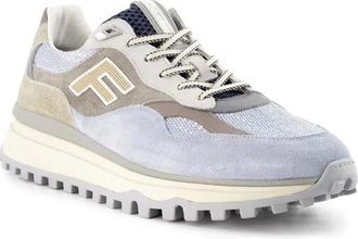 Floris Van Bommel Herren Sneaker blau Veloursleder